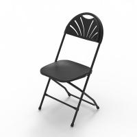China White Plastic Seat Stackable Metal Folding Chair 440 lbs Capacity Outdoor Garden Wedding Park Use for sale