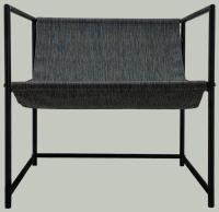 China Modern Outdoor Bar Furniture Set with Tempered Glass Table and Anti-Mosquito Iron Chair for sale