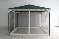 China 3.5x3.5x2.75M Waterproof Canvas Canopy Replacement Cover for Outdoor Party Gazebo for sale
