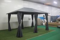 China Polyester Canopy Fashion Gazebo 3x4m Steel Frame Easy Assembly Outdoor Party Sunshade for sale