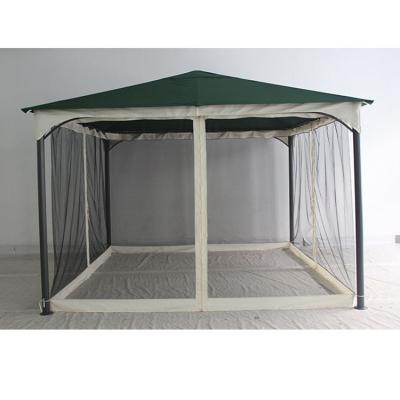 China 3.5x3.5x2.75M Outdoor Iron Gazebo Steel Tube Durable Polyester Coating Waterproof for sale