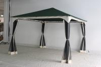 China Outdoor Patio Gazebo 3.5x3.5x2.75M Steel Frame Waterproof Polyester Sun Shade for sale