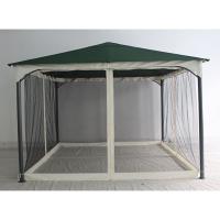 China Steel Gazebo 3.5x3.5x2.75m Outdoor Waterproof Sunshade for Park Leisure Party for sale