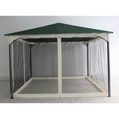 China Steel Gazebo 3.5x3.5x2.75m Outdoor Waterproof Sunshade for Park Leisure Party for sale
