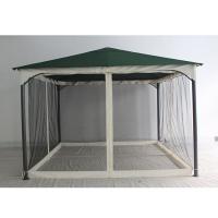China Outdoor Garden Canopy Shelter Gazebo with Mosquito Net 3.5x3.5x2.75M Steel Frame Waterproof Party for sale