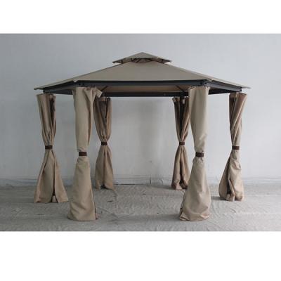 China Outdoor Garden Foldable Gazebo Pergola 2x2x2.8M Steel Frame PVC Coated Easy Assembly for sale