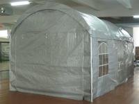 China Customizable Outdoor Car Shelter 3x6m Easy Assembly Carport Steel Frame PE Cover for sale