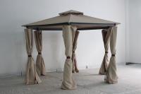 China Outdoor Garden Foldable Gazebo Pergola 2x2x2.8M Steel Frame PVC Coated Easy Assembly for sale