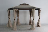 China Outdoor Garden Foldable Gazebo Pergola 2x2x2.8M Steel Frame PVC Coated Easy Assembly for sale
