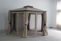 China Outdoor Garden Foldable Gazebo Pergola 2x2x2.8M Steel Frame PVC Coated Easy Assembly for sale