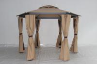 China Collapsible Steel Hexagonal Gazebo 1.8x1.8x2.65M with Netting and Privacy Curtains for sale