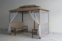 China PA Coated Aluminum Outdoor Pergola Gazebo Waterproof Patio Party Tent 2x2.9x2.45M for sale