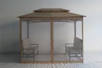 China Large Outdoor Gazebo Waterproof Anti UV Coating Durable Steel Frame 2x2.9x2.45M for sale