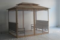 China Large Outdoor Gazebo Waterproof Anti UV Coating Durable Steel Frame 2x2.9x2.45M for sale