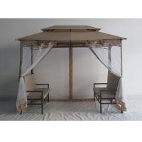 China Custom Steel Garden Gazebo 2x2.9x2.45M Waterproof Outdoor Patio Canopy for sale
