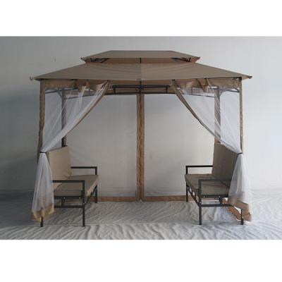 China Custom Steel Garden Gazebo 2x2.9x2.45M Waterproof Outdoor Patio Canopy for sale