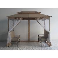 China Easily Assembled Waterproof Steel Gazebo 2x2.9x2.45m for Garden Backyard Decking for sale