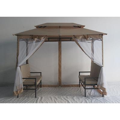 China Easily Assembled Waterproof Steel Gazebo 2x2.9x2.45m for Garden Backyard Decking for sale