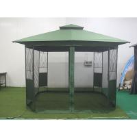 China Outdoor Gazebo Tent 3x3m PA Coated Waterproof Steel Frame Mosquito Net Party Canopy for sale