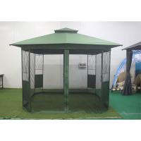 China PA Coated Steel Gazebo 3x3m with Mesh Curtain Sidewalls Portable Outdoor for sale