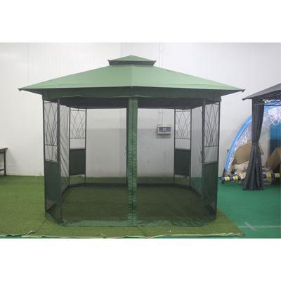 China PA Coated Steel Gazebo 3x3m with Mesh Curtain Sidewalls Portable Outdoor for sale