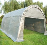 China Large Car Parking Canopy Garage Tent with Galvanized Steel Frame 10x20 ft PE Roof for sale