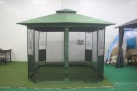 China Steel Outdoor BBQ Garden Tent Replacement Canopy Cover Waterproof 3x3m Gazebo for sale