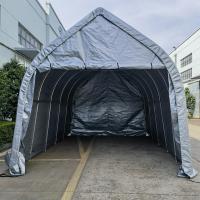 China Large Car Parking Canopy Garage Tent with Galvanized Steel Frame 10x20 ft PE Roof for sale