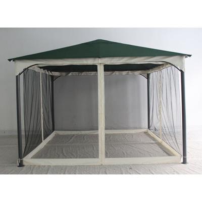 China Outdoor Folding Steel Gazebo 3.5x3.5x2.75M PA Coated Frame Custom Color for Courtyard Party for sale