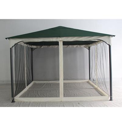 China Collapsible Frame Outdoor Gazebo Replacement Cover 3.5x3.5x2.75M with Mosquito Netting for sale