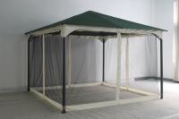 China Collapsible Frame Outdoor Gazebo Replacement Cover 3.5x3.5x2.75M with Mosquito Netting for sale