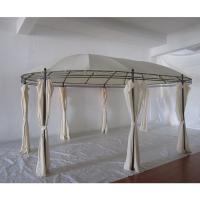 China Wedding Marquee Arch Top Pergola 3.5x5.3x2.65M Steel Gazebo with PA Coated Canopy for sale
