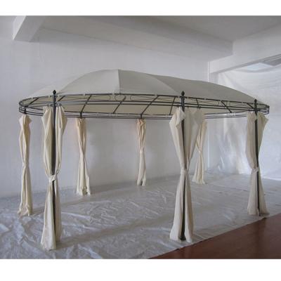 China Steel Gazebo 3.5x5.3m Outdoor Waterproof Canopy for Park Leisure Party Custom Color for sale