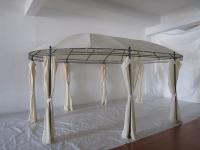 China Steel Gazebo 3.5x5.3m Outdoor Waterproof Canopy for Park Leisure Party Custom Color for sale