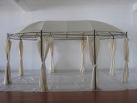 China Steel Gazebo 3.5x5.3m Outdoor Waterproof Canopy for Park Leisure Party Custom Color for sale