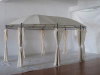 China Steel Gazebo 3.5x5.3m Outdoor Waterproof Canopy for Park Leisure Party Custom Color for sale