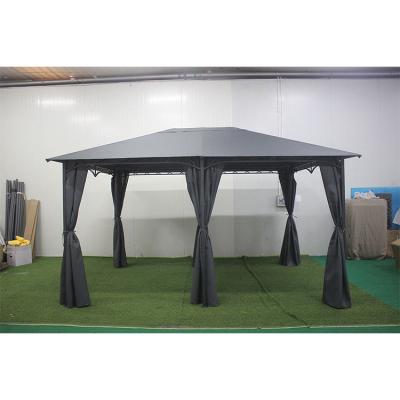 China Custom Steel Gazebo Pergola 3x4x2.6M for Park Leisure Garden Patio Canopy for sale