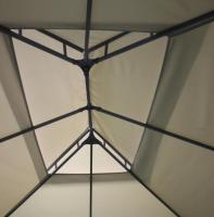 China Metal Outdoor Gazebo Double Topped 3x4x2.7m with Powder Coated Steel Frame for sale