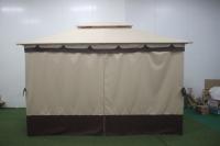 China Metal Outdoor Gazebo Double Topped 3x4x2.7m with Powder Coated Steel Frame for sale
