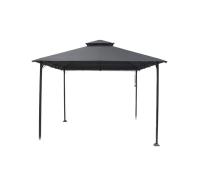 China Easy Assembly Round Outdoor Patio Gazebo 3x3x2.75M Steel Frame Party Canopy for sale