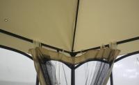 China 3x3x2.7M Steel Outdoor Double Topped Gazebo for Patio Canopy Party Sanctuary for sale