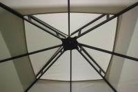 China 3x3x2.7M Steel Outdoor Double Topped Gazebo for Patio Canopy Party Sanctuary for sale