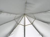 China Polyester Fabric 3x2.9m Openwork Spire Gazebo for Garden with Powder Coated Metal Frame for sale