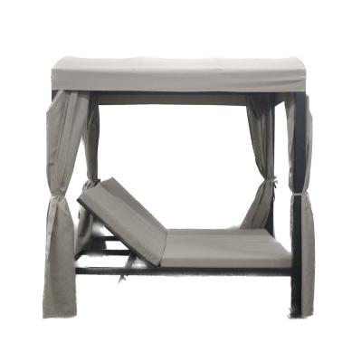 China Polyester Fabric Gazebo Convertible Bed 2.08x2.2x1.8m for Porch Backyard Sunbathing for sale