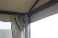 China Polyester Fabric Gazebo Convertible Bed 2.08x2.2x1.8m for Porch Backyard Sunbathing for sale