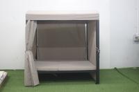 China Polyester Fabric Gazebo Convertible Bed 2.08x2.2x1.8m for Porch Backyard Sunbathing for sale