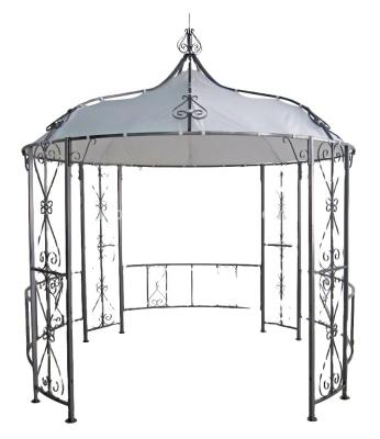 China Steel Frame Single Roof Garden Pergola 3x3x2.65m with Custom Color Options for sale