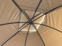 China Aluminum Frame 3x3.65x2.75M Double Topped Garden Gazebo with Mosquito Netting for sale