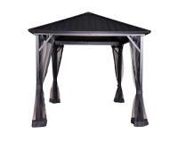 China Aluminum Frame Iron Plate Gazebo 3x3x2.75m for Outdoor Pergola Bridge for sale