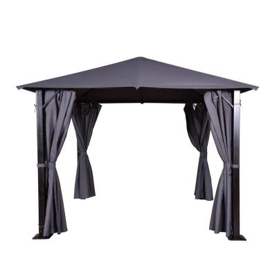 China Aluminum Outdoor Gazebo 3x3x2.75m Hand-Painted Single Roof Easy Assembly for sale